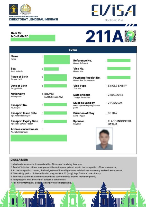 Complete Guide: How to Obtain an Indonesian Tourist Visa C1 (ex 211A ...