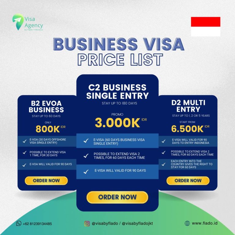 Business Visas in Indonesia: B2, C2, C12, D2 and D12 – Visa Agency by ...