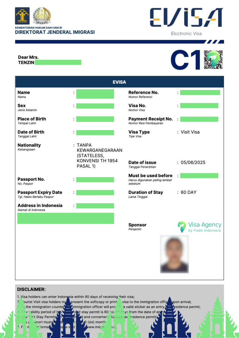 Complete Guide: How to Obtain an Indonesian Tourist Visa C1 (ex 211A ...